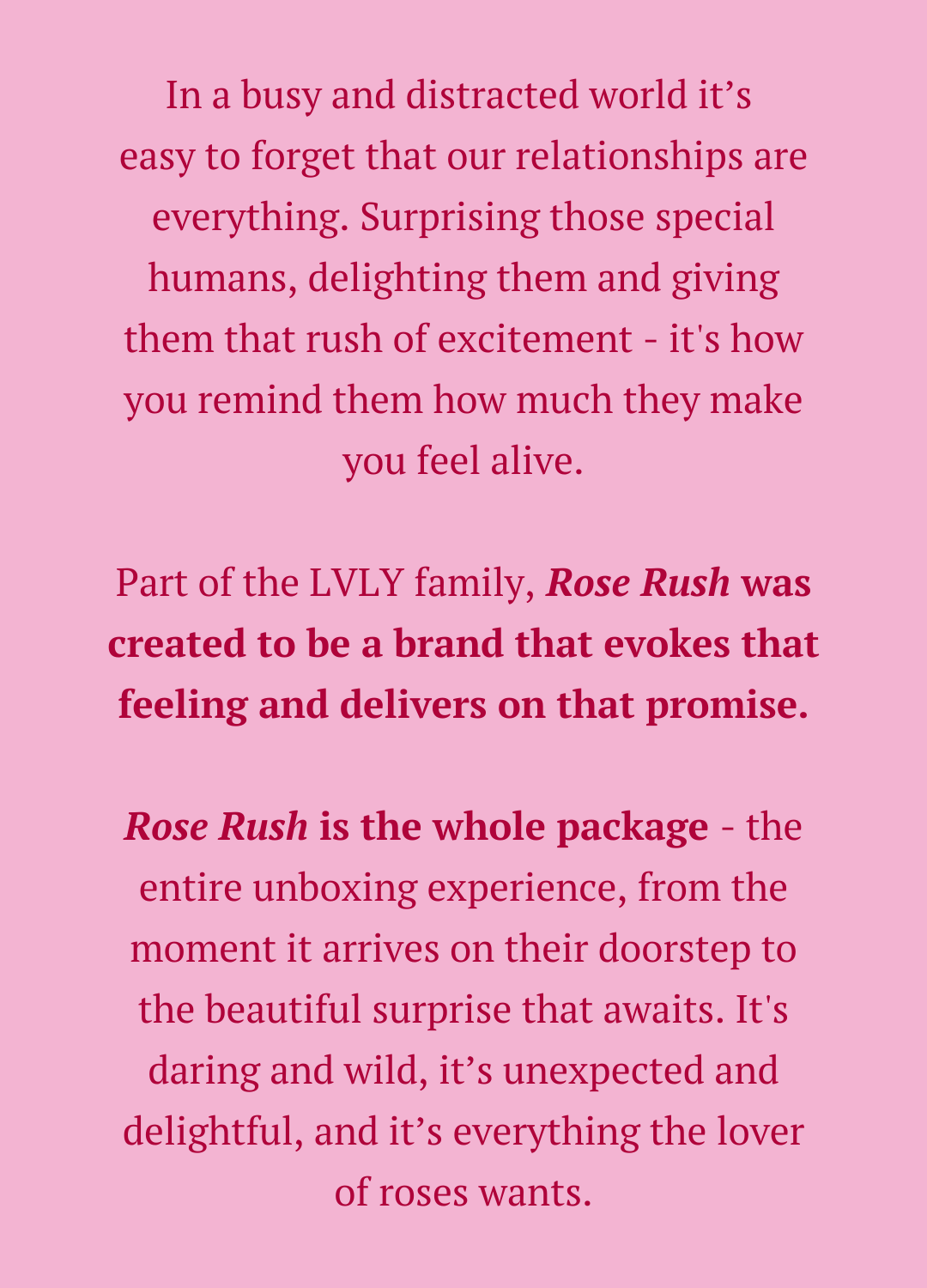 Rose Rush | Premium Rose Delivery | LVLY