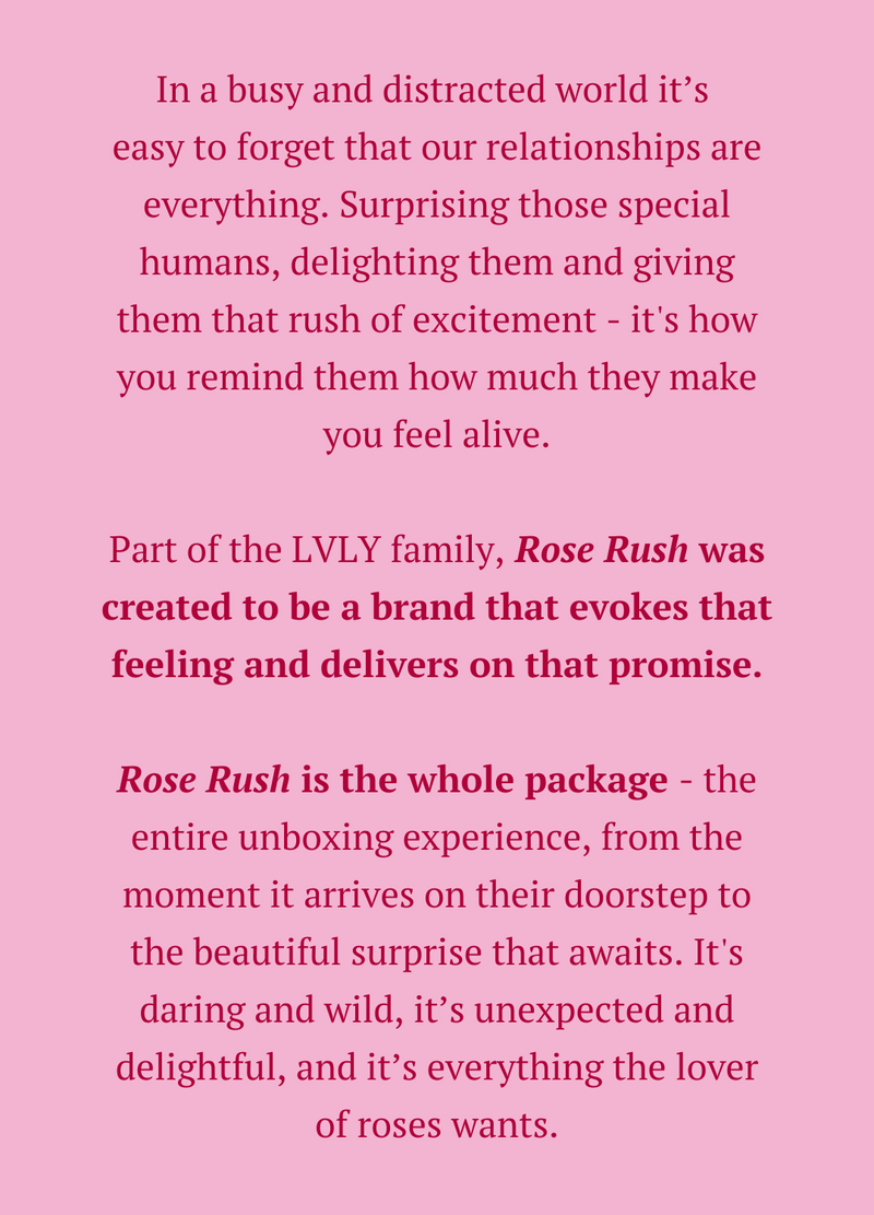 Rose Rush | Premium Rose Delivery | LVLY